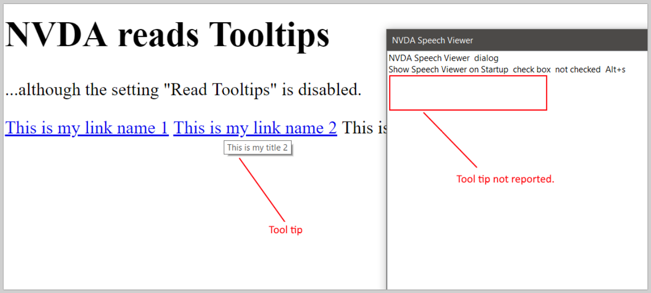 NVDA reads tooltips although this is disabled · Issue #9480 · nvaccess/nvda · GitHub