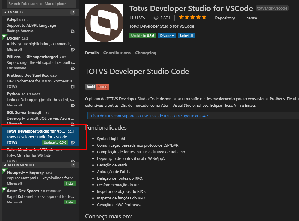 Depurar WebServices · Issue #328 · totvs/advpl-vscode · GitHub