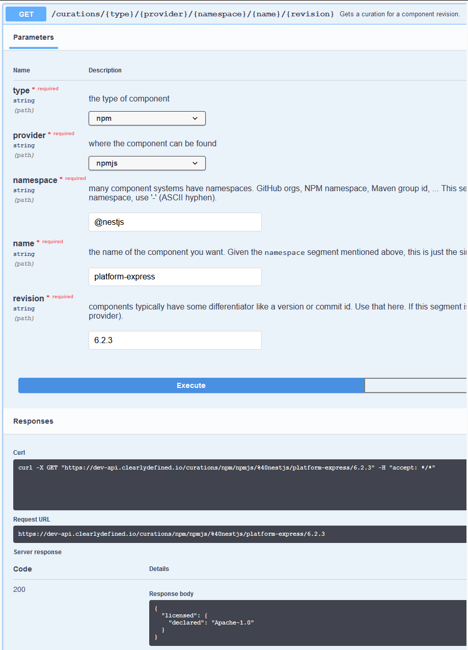 Inconsistency when querying the same curation via GET or POST API · Issue #901 · clearlydefined ...