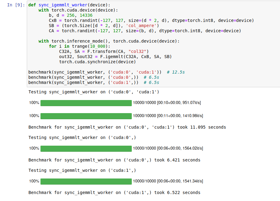 [minor] Linear8bitlt Threading Performance With Multiple Gpus · Issue 125 · Timdettmers