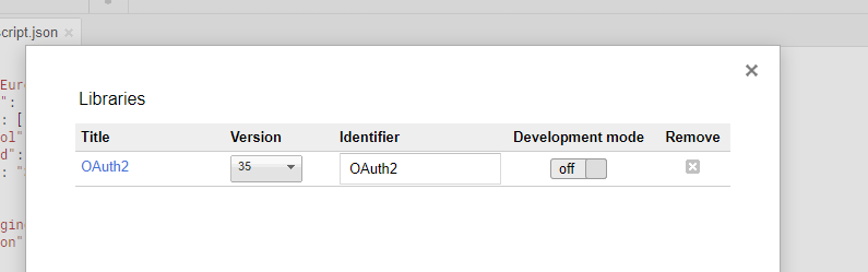 "Library with identifier OAuth2 is missing" when using V8 runtime · Issue #208 · googleworkspace ...