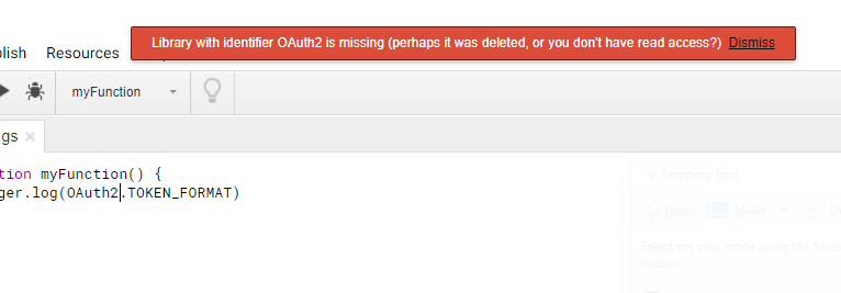 "Library with identifier OAuth2 is missing" when using V8 runtime · Issue #208 · googleworkspace ...