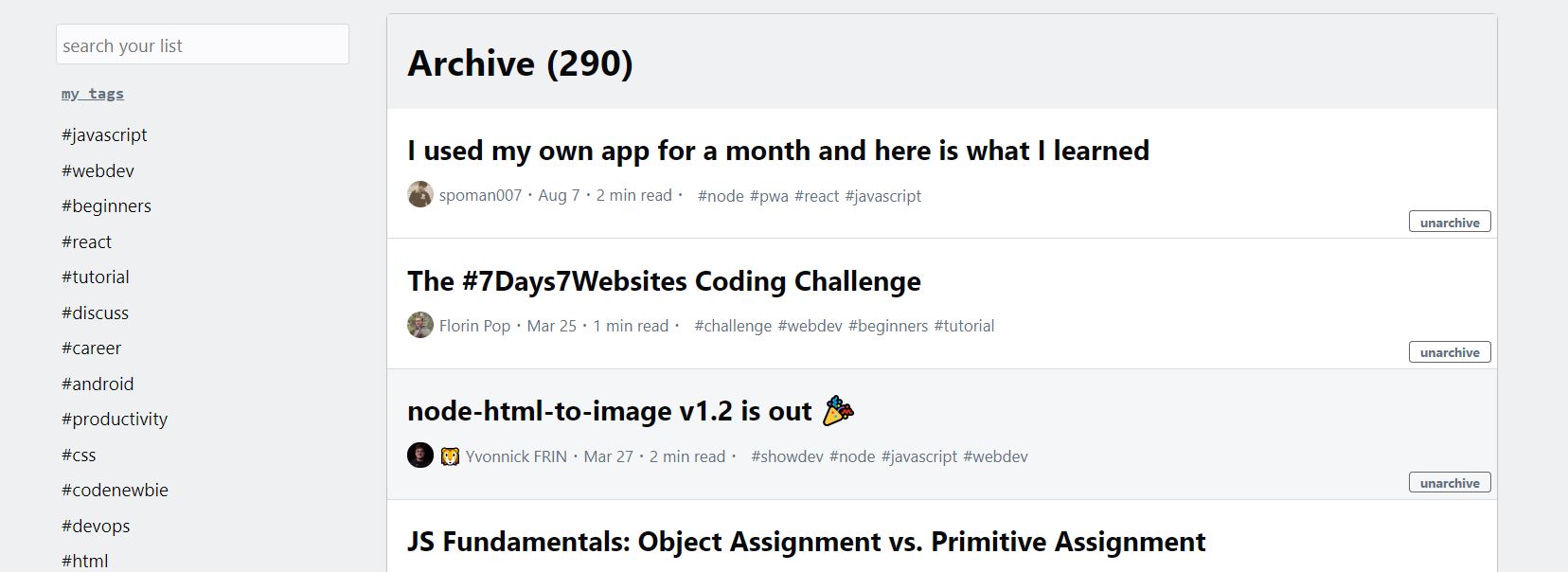 Reading list counter · Issue #9770 · forem/forem · GitHub