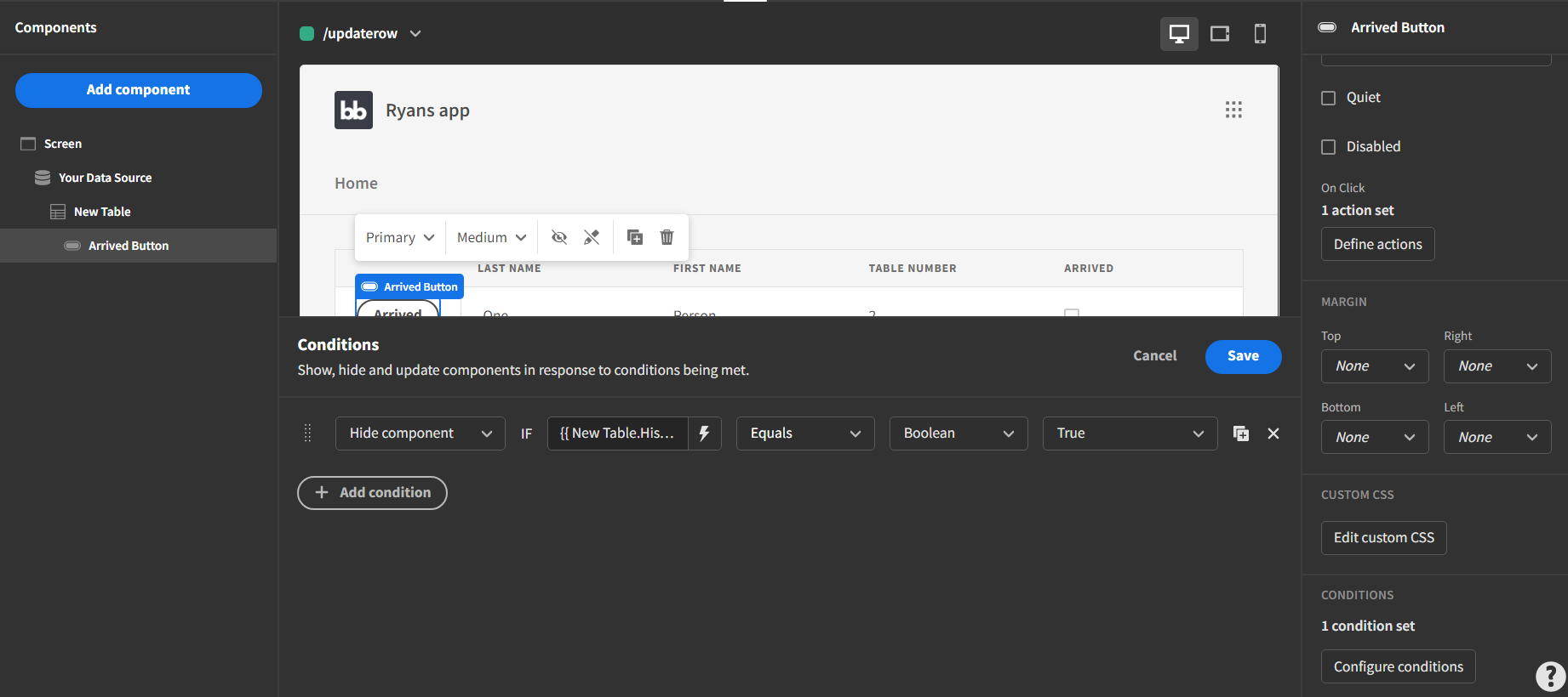 Table Row Button Action To Update Field Value Not Working Discussion 7033 Budibase 