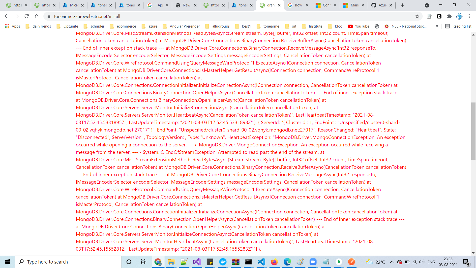 Azure deployment - getting error while configuring mangodb · Issue #84 · grandnode/grandnode2 ...
