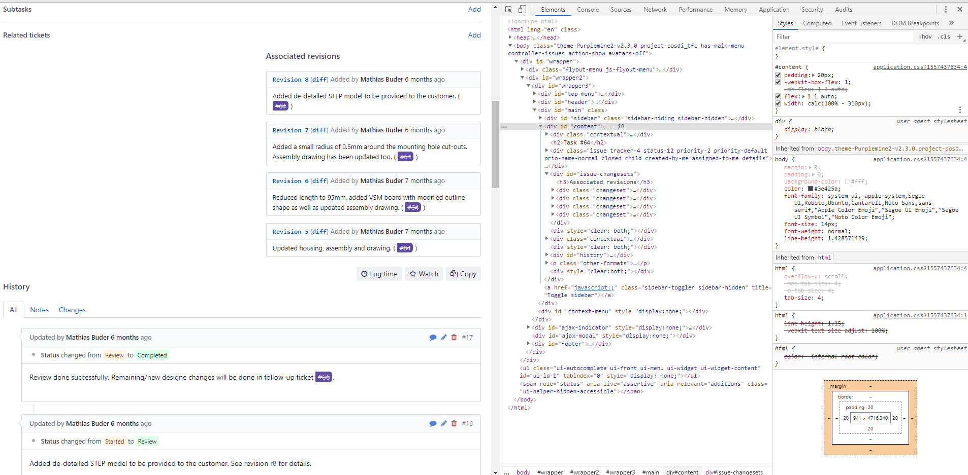 A lot of free space inside ticket next to associated revisions · Issue #111 · mrliptontea ...