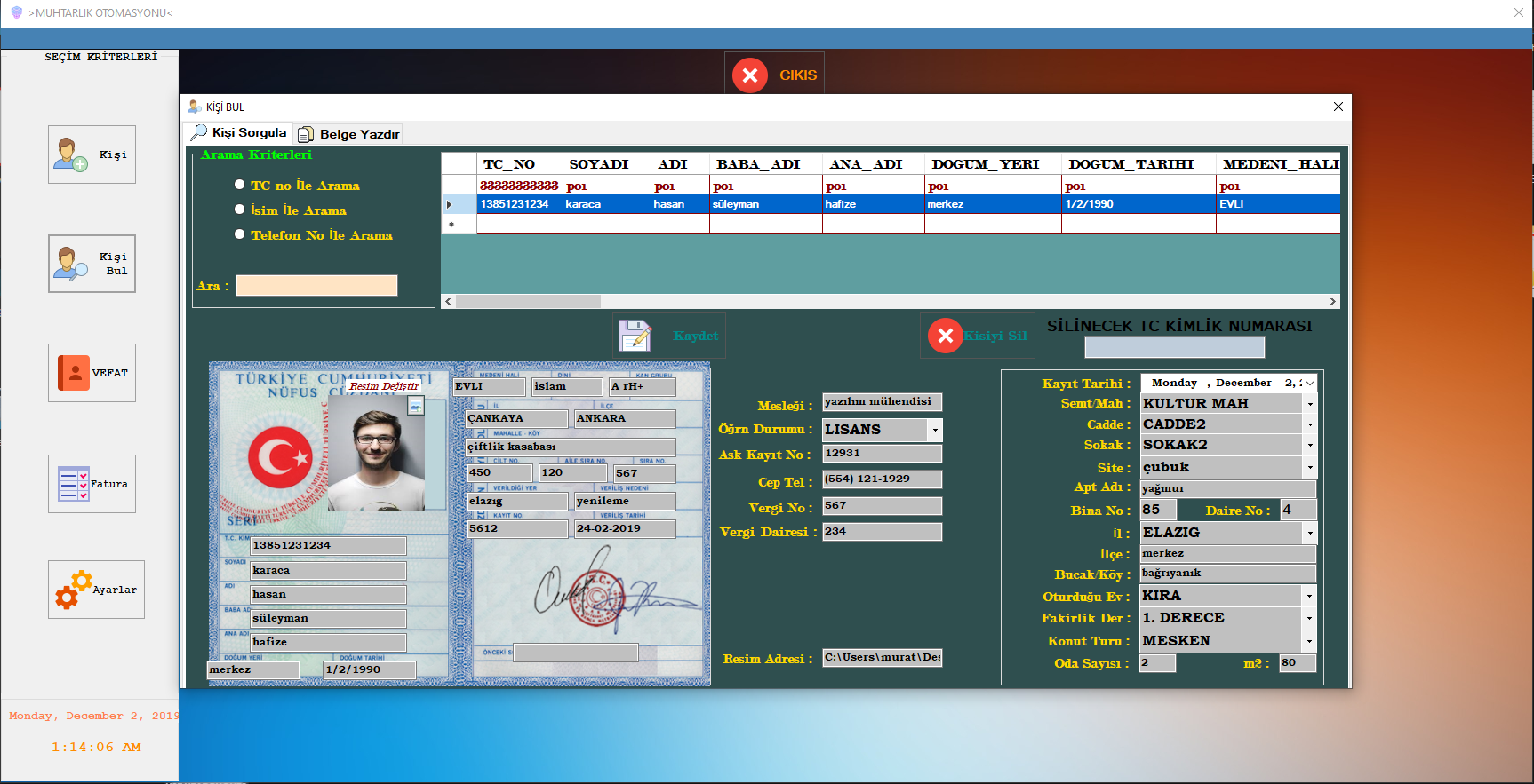 GitHub - muratonay1/Muhtarlik-Yonetim-Sistemi: Nesne Tabanlı ...
