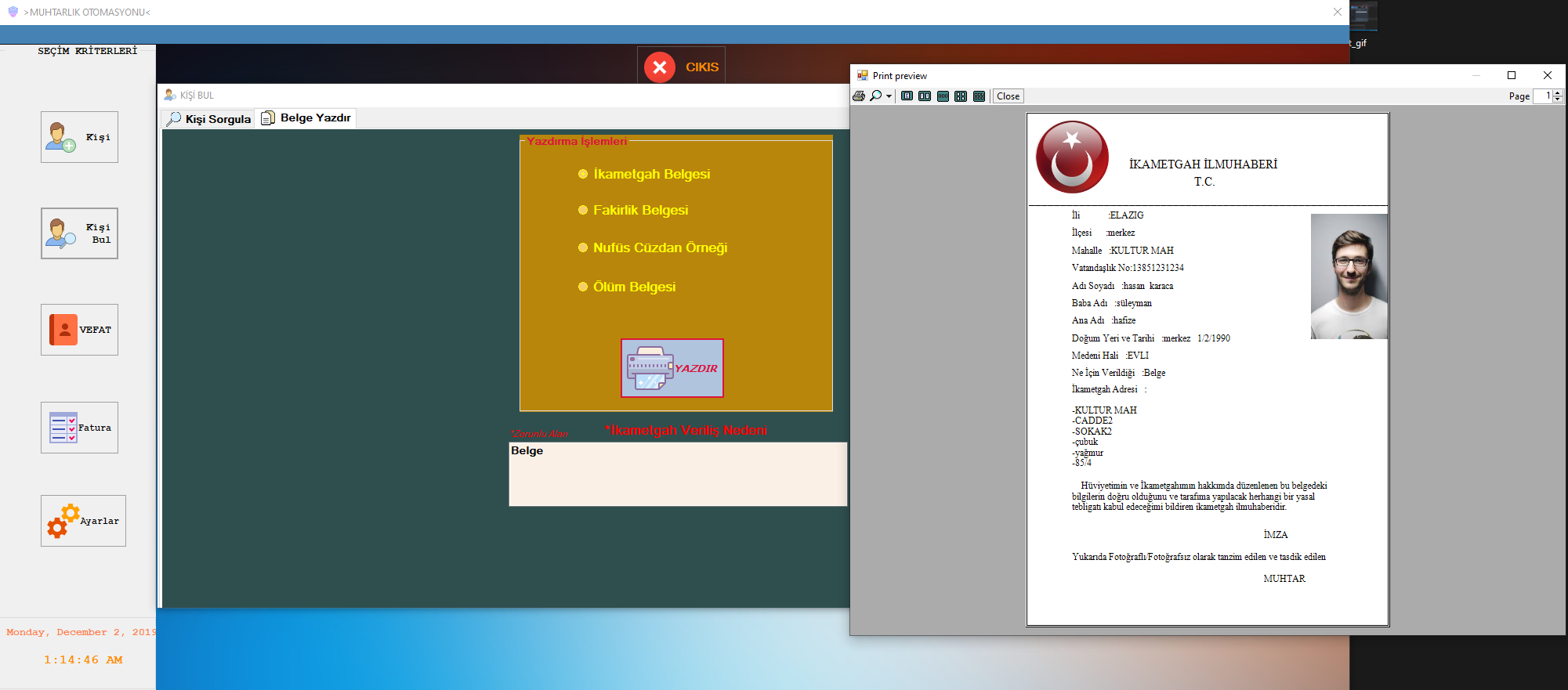 GitHub - muratonay1/Muhtarlik-Yonetim-Sistemi: Nesne Tabanlı ...