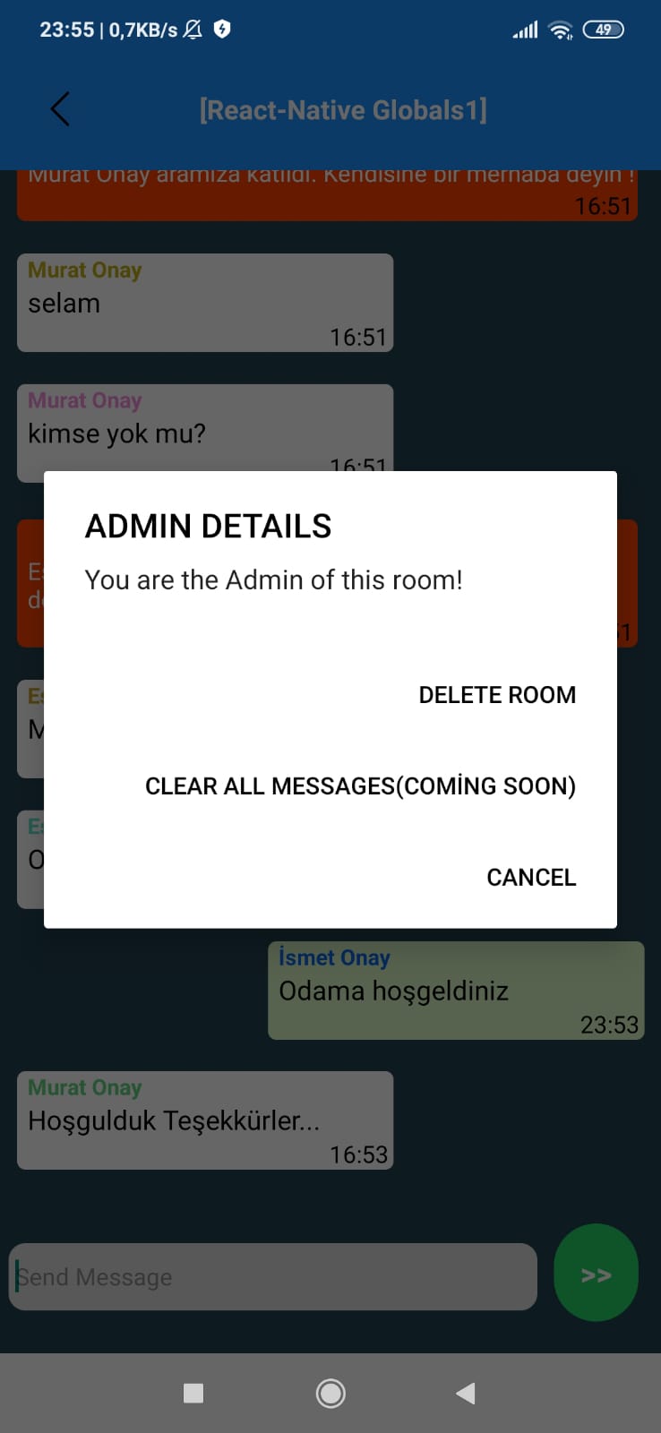 GitHub - muratonay1/React-Native-OnetoOne-and-Group-Chat: Enjoy the Chat!