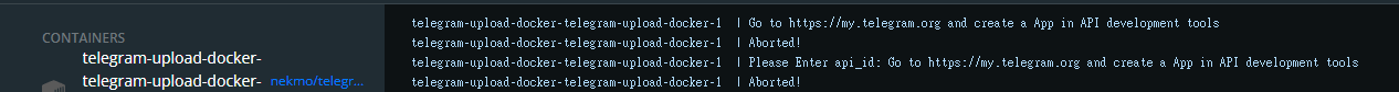 Docker can't find the telegram-upload.json · Issue #146 · Nekmo/telegram-upload · GitHub
