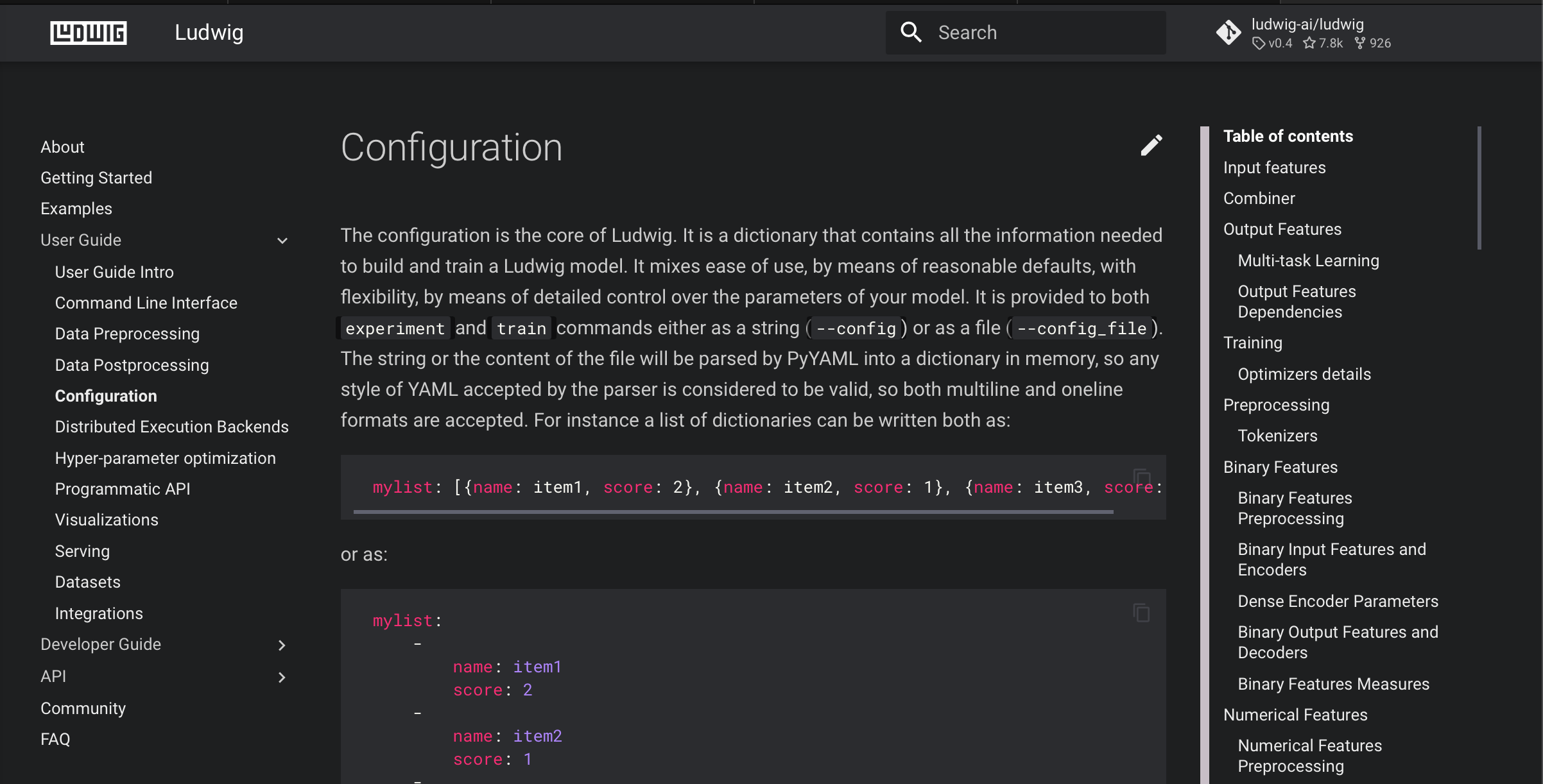 Missing section on website · Issue #34 · ludwig-ai/ludwig-docs · GitHub