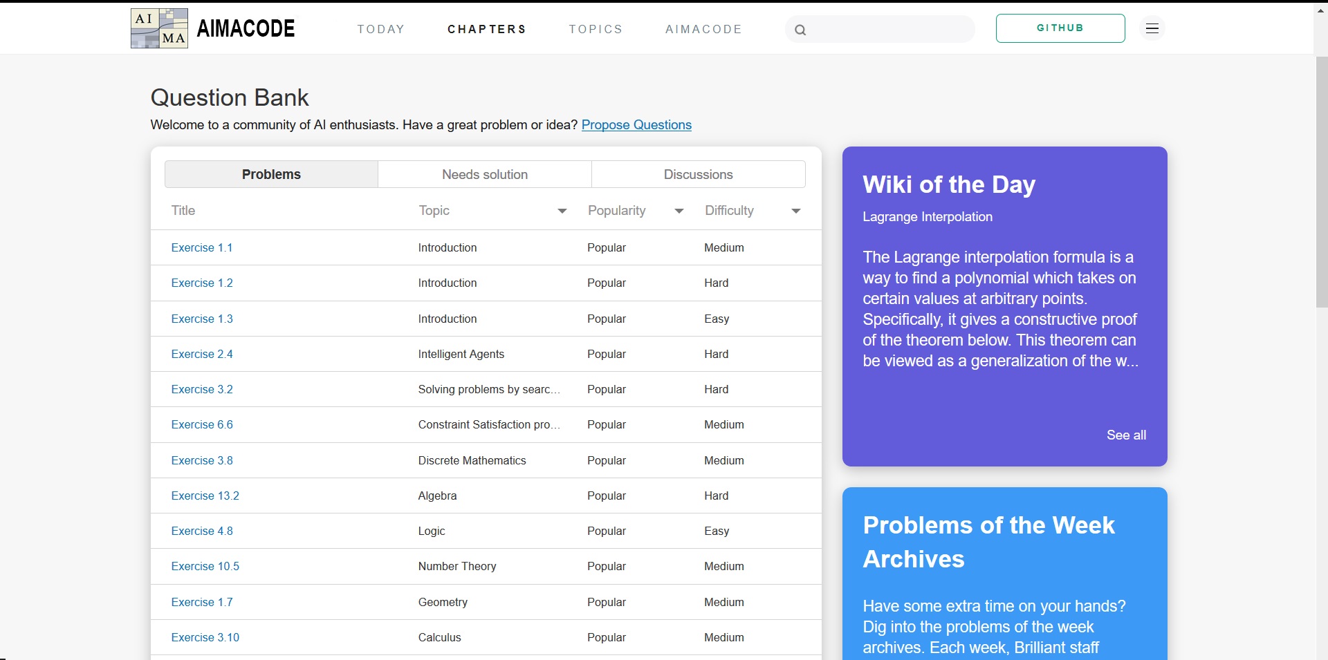 GSoC 2019 Onboarding tasks · Issue #36 · aimacode/aima-exercises · GitHub