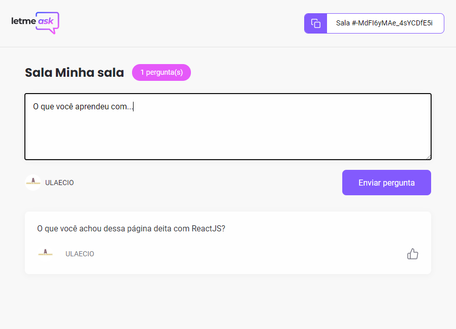 GitHub - ulaecio/letmeask-nlw-together: This is a project developed during the Next Level Week ...