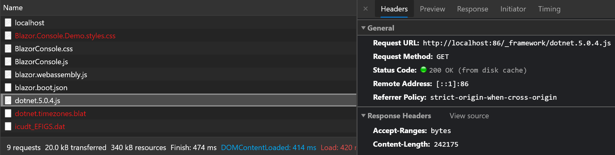 blazor standalone wasm returns for dotnet.timezones.blat 404 on IIS - file exists · Issue #32056 ...