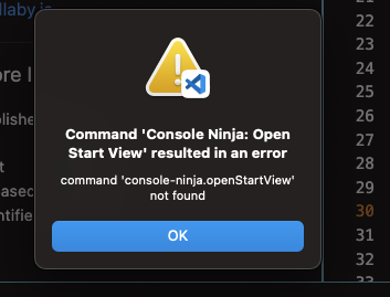[Bug]: Start command dissapeard · Issue #137 · wallabyjs/console-ninja · GitHub