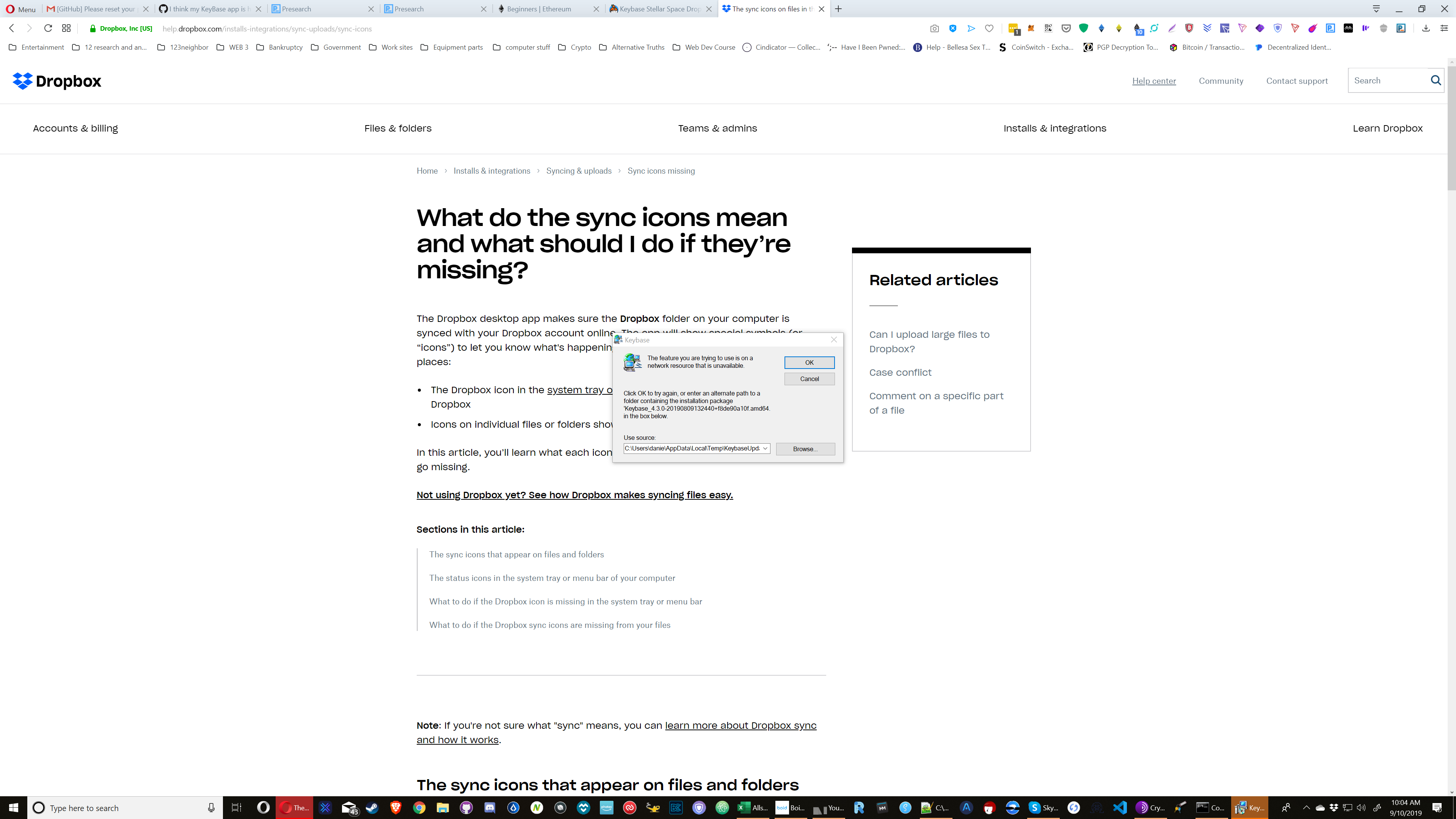I think my KeyBase app is having problems updating · Issue #19419 · keybase/client · GitHub