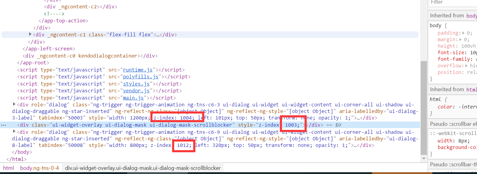 Dialog z-index bugs? version 7.1.3 · Issue #7829 · primefaces/primeng · GitHub