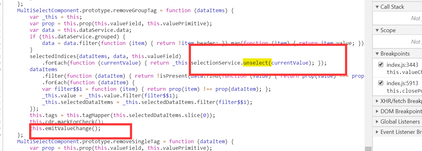 MultiSelect firing valueChange for every value in a summary tag on summery tag removal · Issue ...