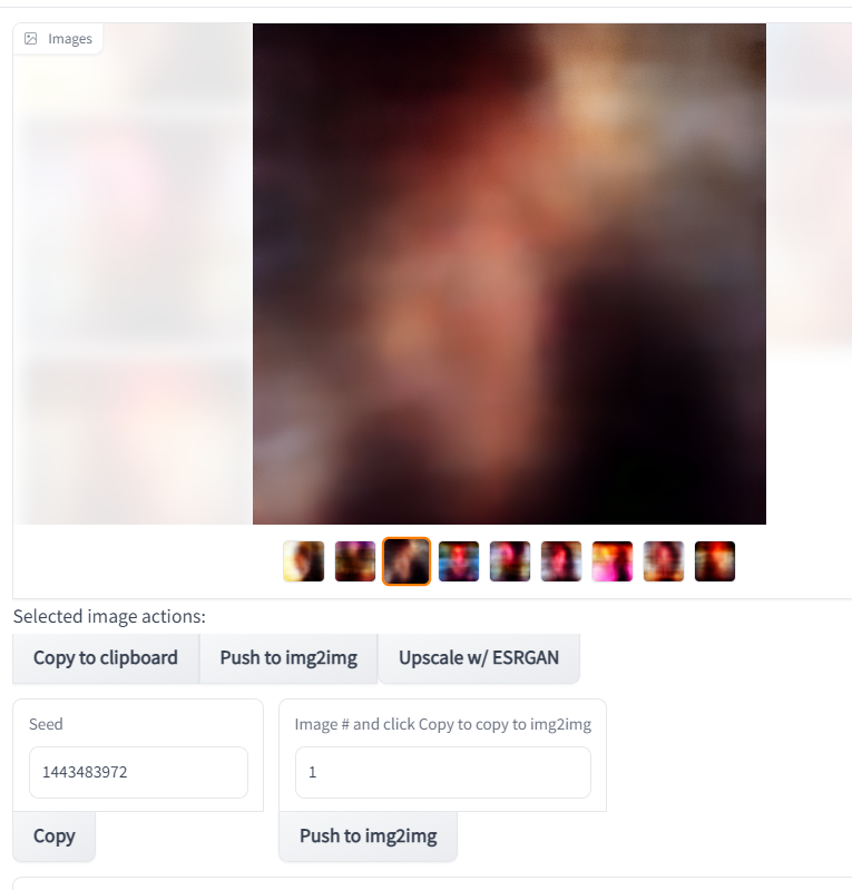 [BUG] "Select image number from results for copying" works neither in txt2img nor img2img ...