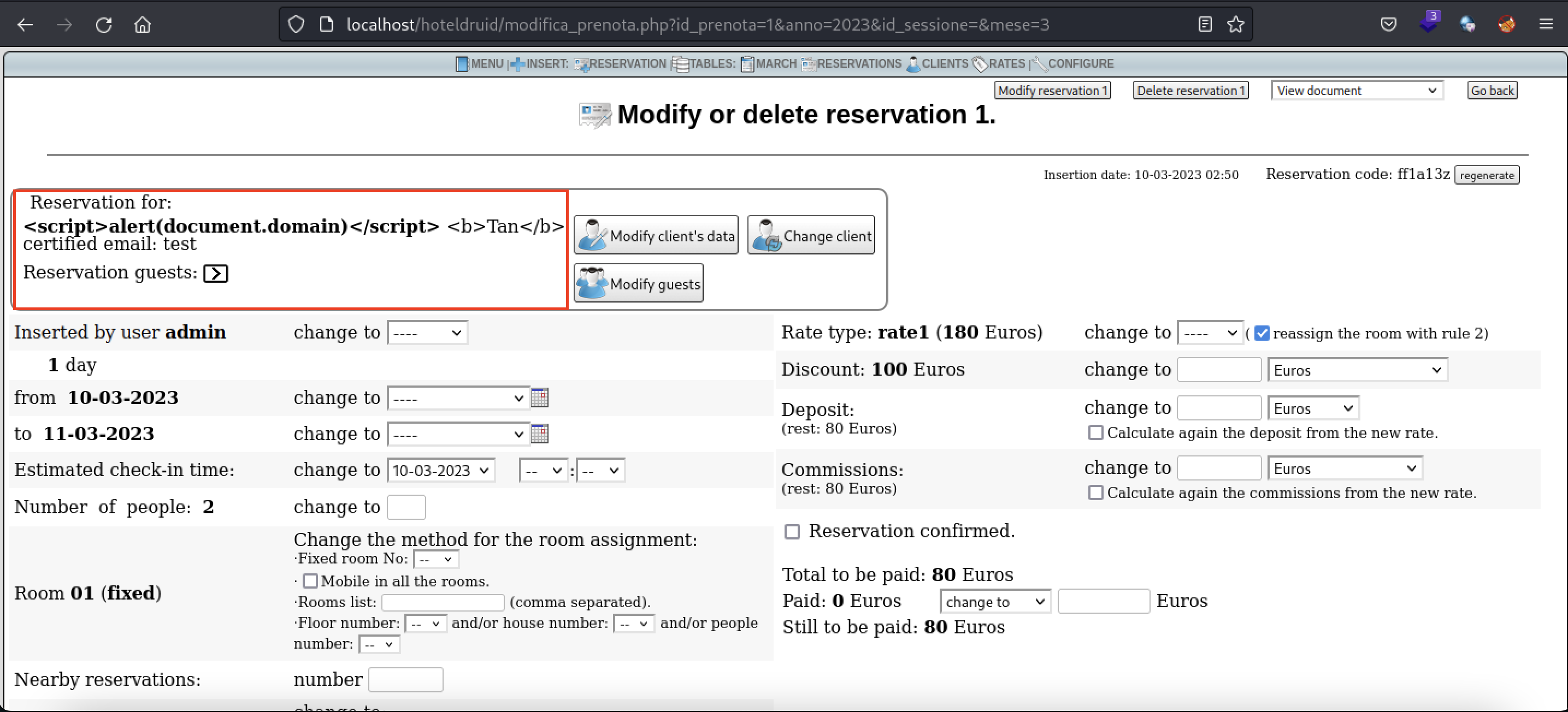 GitHub - jichngan/CVE-2023-29839: Hotel Druid 3.0.4 Stored Cross Site Scripting Vulnerability