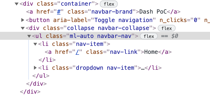 NavbarSimple - how to push nav-items to the left? · Issue #615 · dbc-team/dash-bootstrap ...