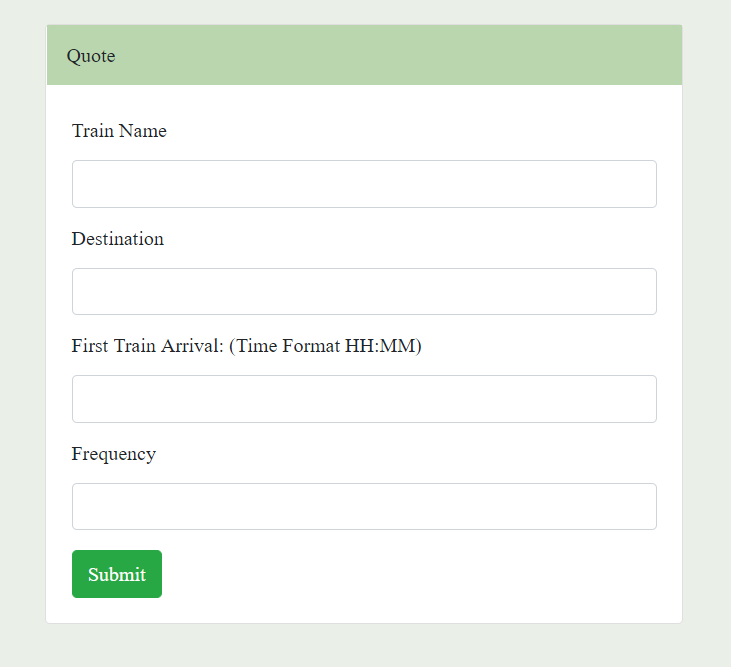 GitHub - Ghusoon/train-schedule