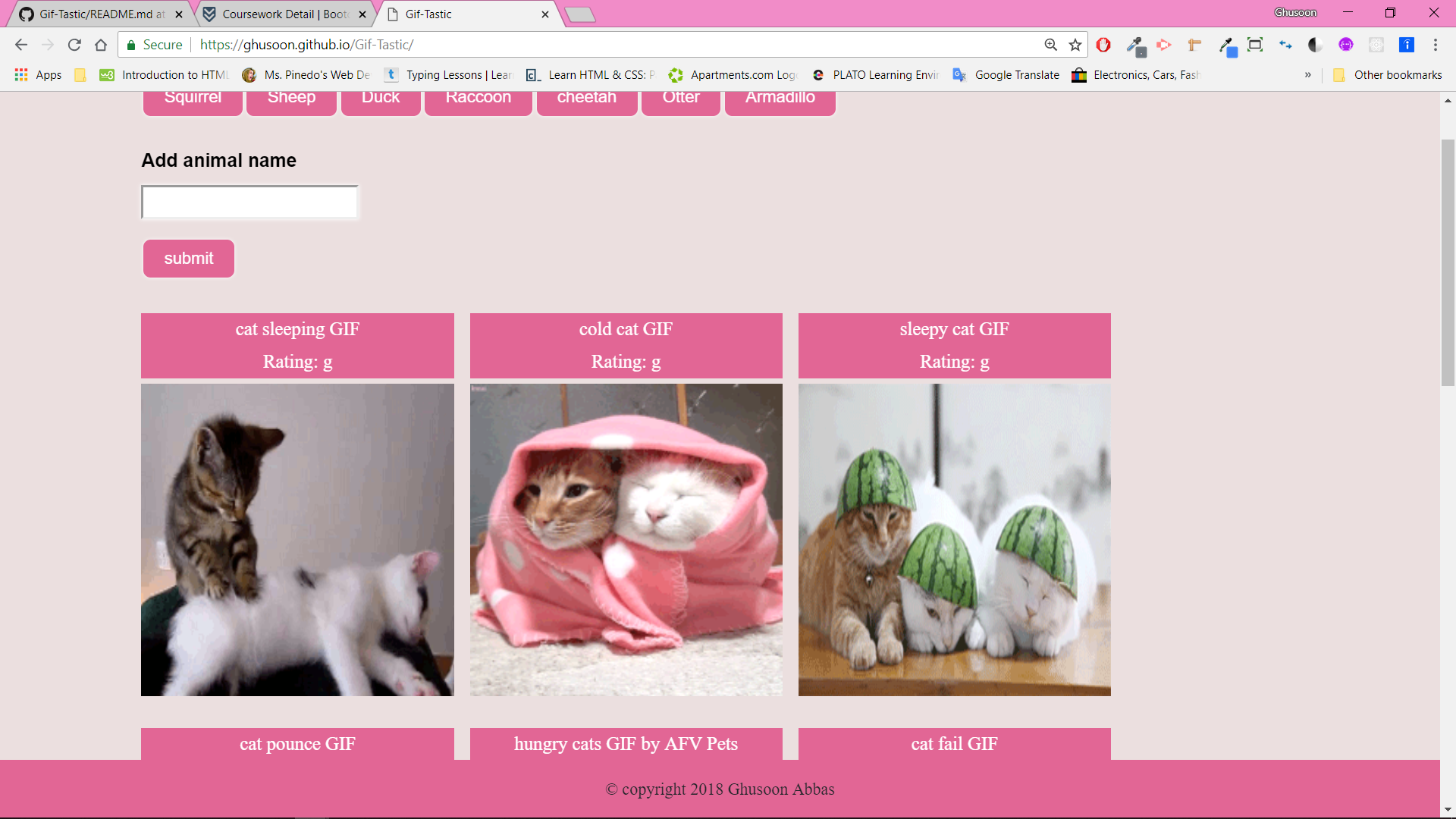 GitHub - Ghusoon/Gif-Tastic