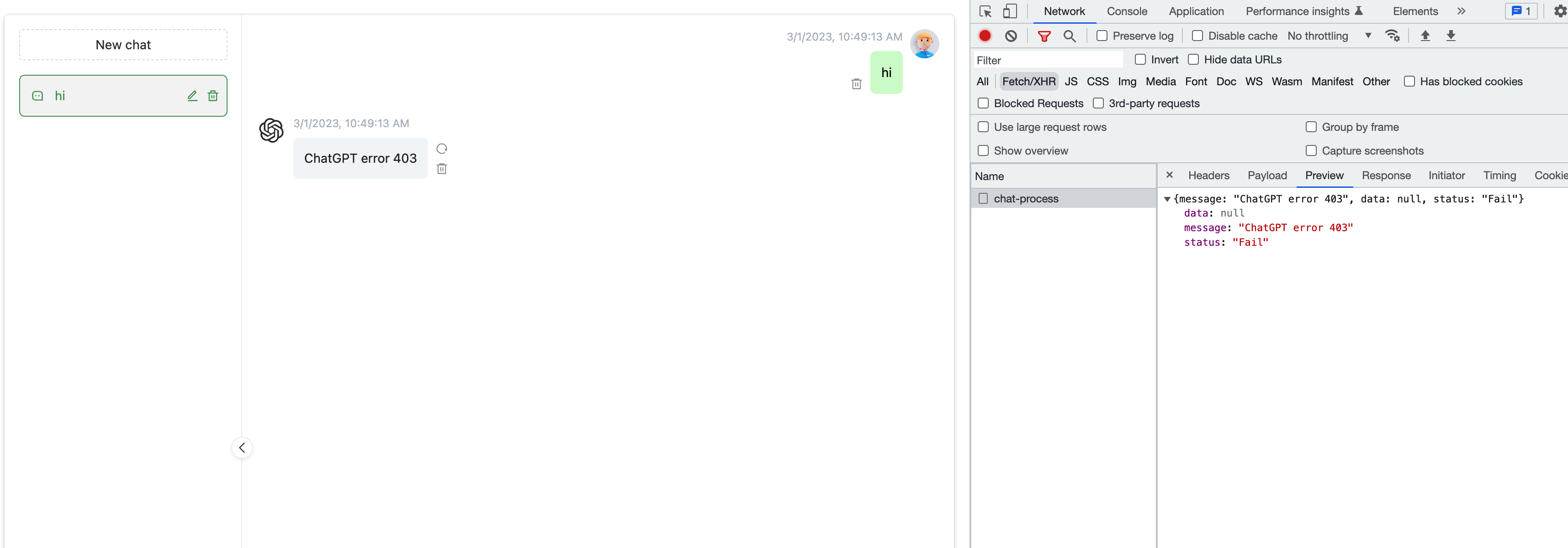 ChatGPT error 403 · Issue #171 · Chanzhaoyu/chatgpt-web · GitHub