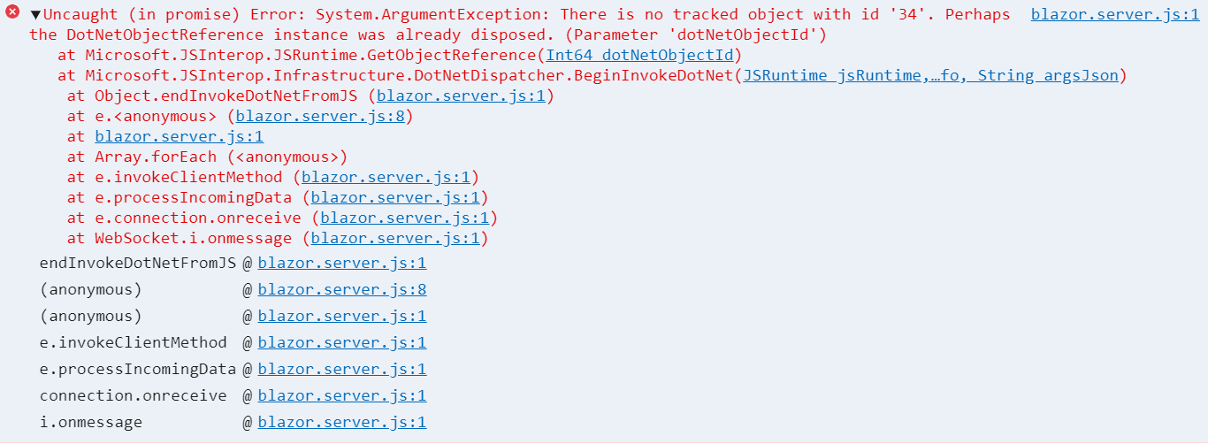 Make it easier to debug System.ArgumentException: There is no tracked object with id 'xx ...