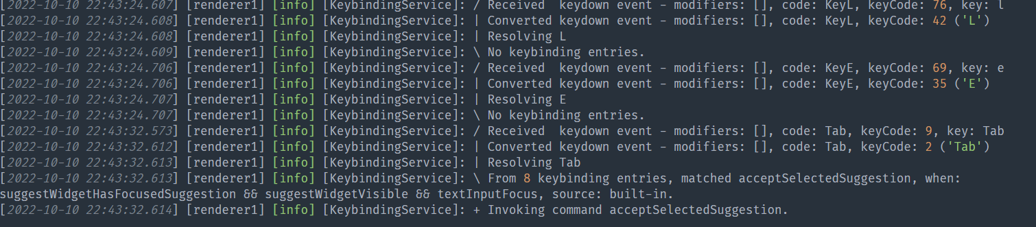Disabling acceptance of suggestions/autocomplete in Tab key is not working. · Issue #162437 ...