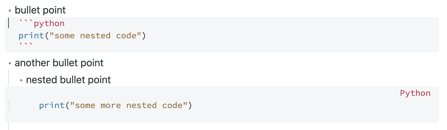 Background of nested code blocks displayed improperly · Issue #385 · kepano/obsidian-minimal ...