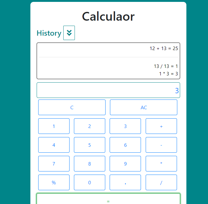 GitHub - ShubhiJain67/Calculator: A basic calculator website.