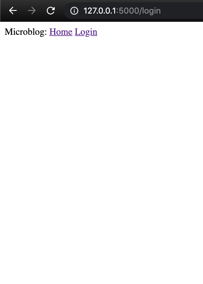 Form not loading in Chapter 3 · Issue #205 · miguelgrinberg/microblog · GitHub