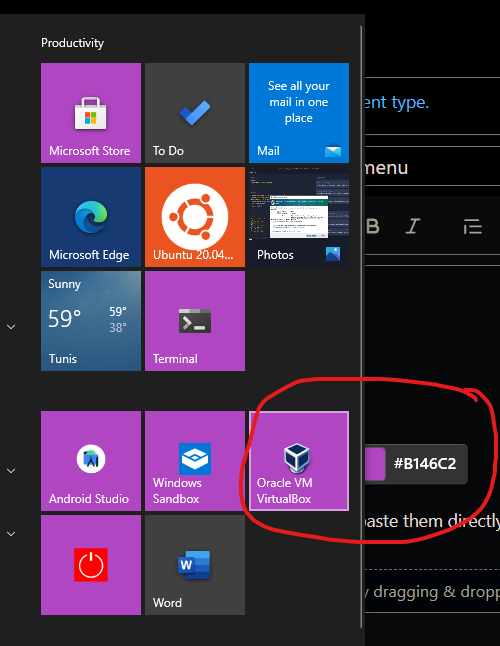PowerToys color picker shown underneath windows start menu · Issue ...
