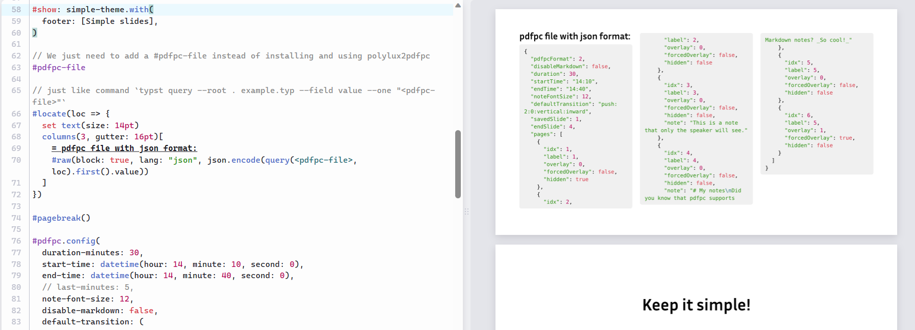 Feature request: better navigation of slide mode based on pdfpc metadata · Issue #191 · Enter ...