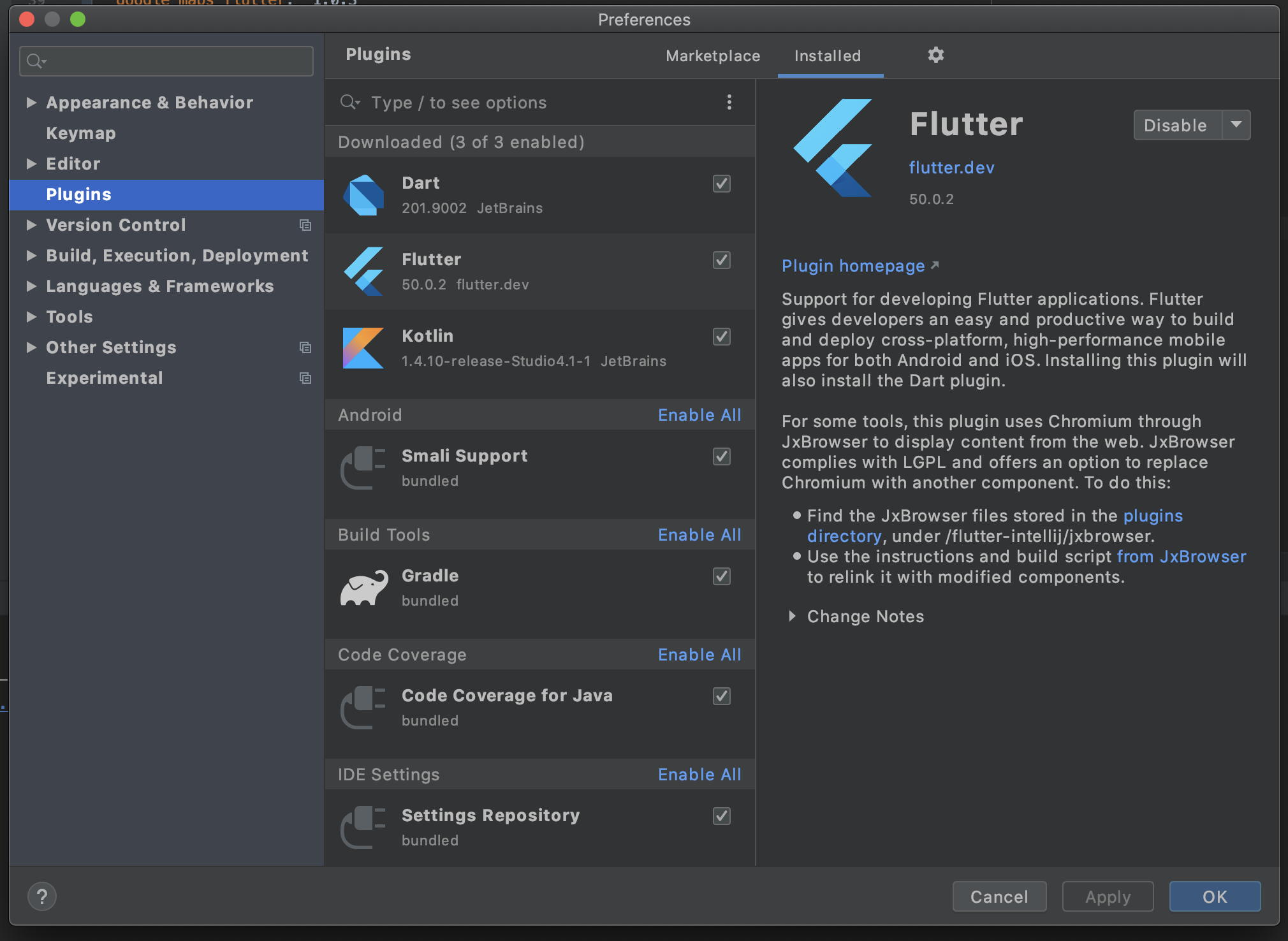 Coding With Python Flutter Plugin Not Installed This Adds Flutter Specific Functionality
