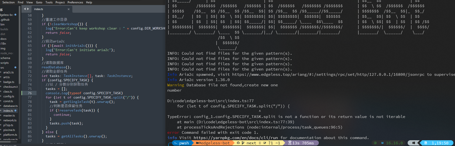 任务名为纯数字时报错 · Issue #57 · EdgelessPE/edgeless-bot · GitHub