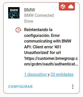 BMW Connected Drive: 401 Unauthorized · Issue #92318 · home-assistant/core · GitHub