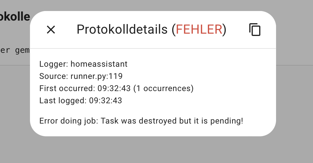 Error doing job: Task was destroyed but it is pending! Still occurring in 2022.10.5 · Issue ...