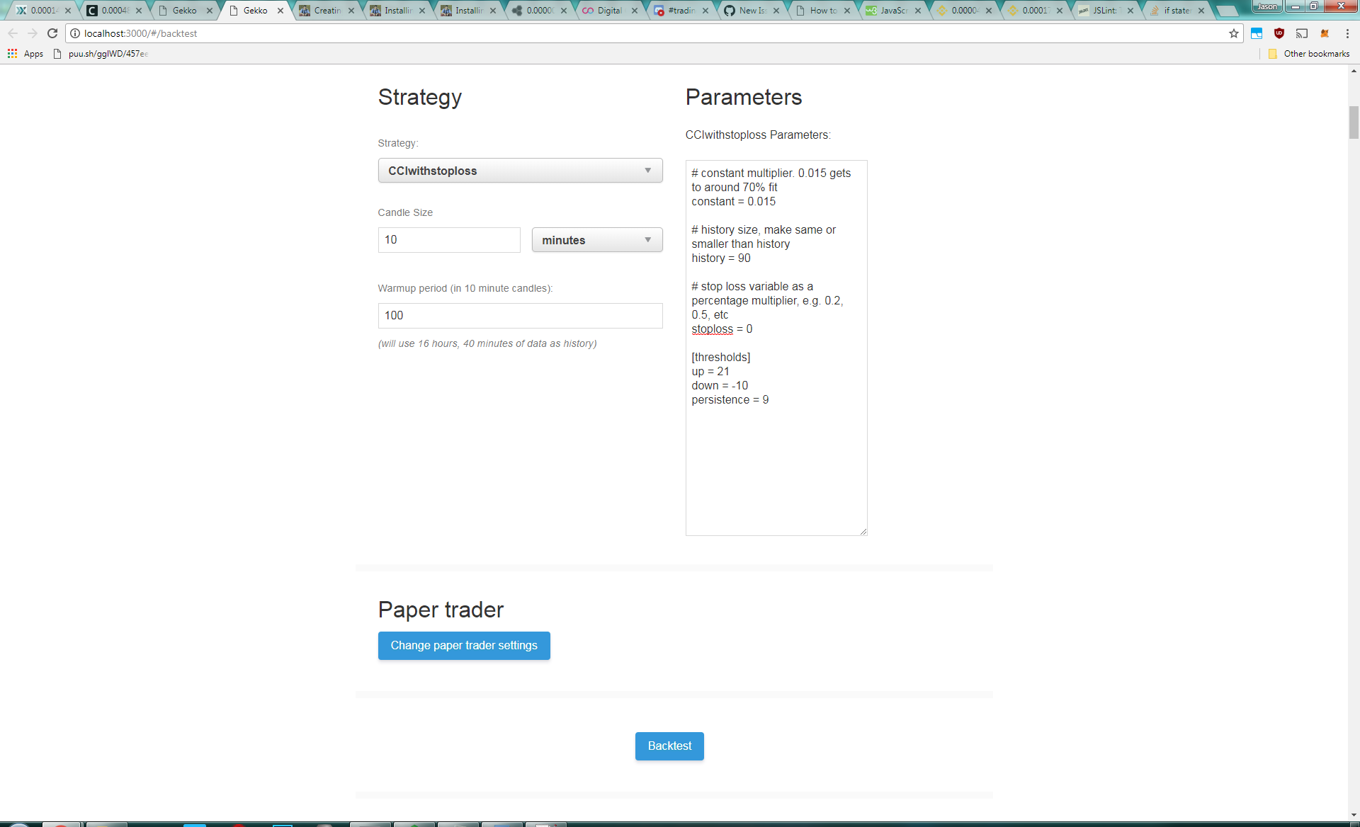Stop loss code not implementing correctly. · Issue #1587 · askmike/gekko · GitHub