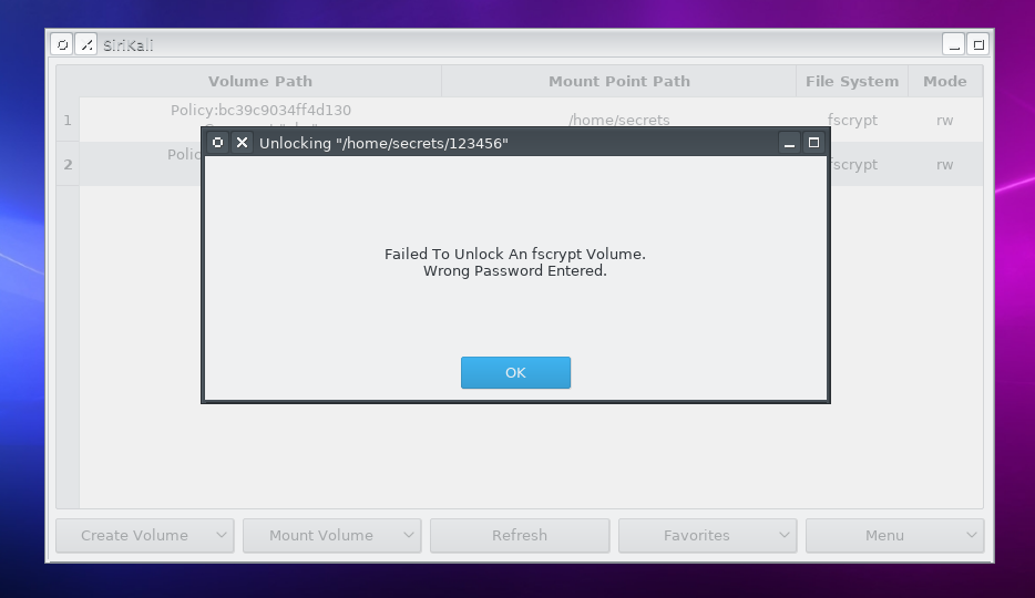 Add support for fscrypt · Issue #122 · mhogomchungu/sirikali · GitHub