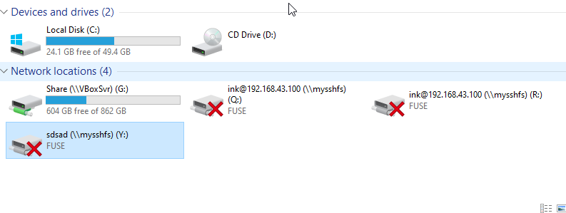 Feature Request Give Sshfs Win An Option To Create A Network Drive Instead Of The Default Local 1781