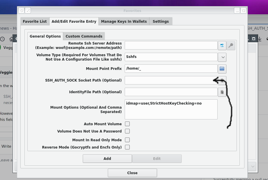 SSH_AUTH_SOCK Field no longer available? · Issue #163 · mhogomchungu/sirikali · GitHub