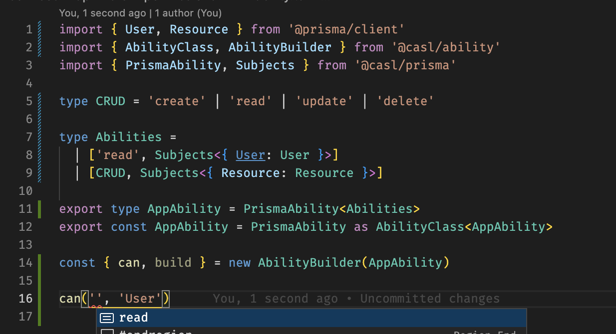 [Prisma][Typescript] Action - Subject type dependency does not work with PrismaAbility · Issue ...