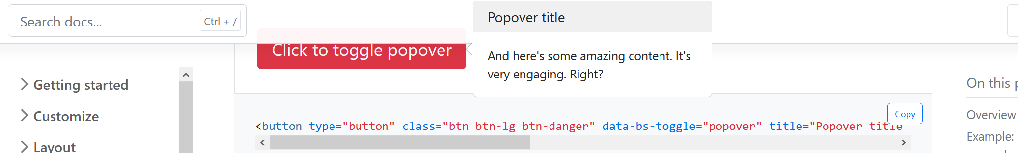 Popover Example Shows Above The Navbar · Issue 32331 · Twbsbootstrap · Github 