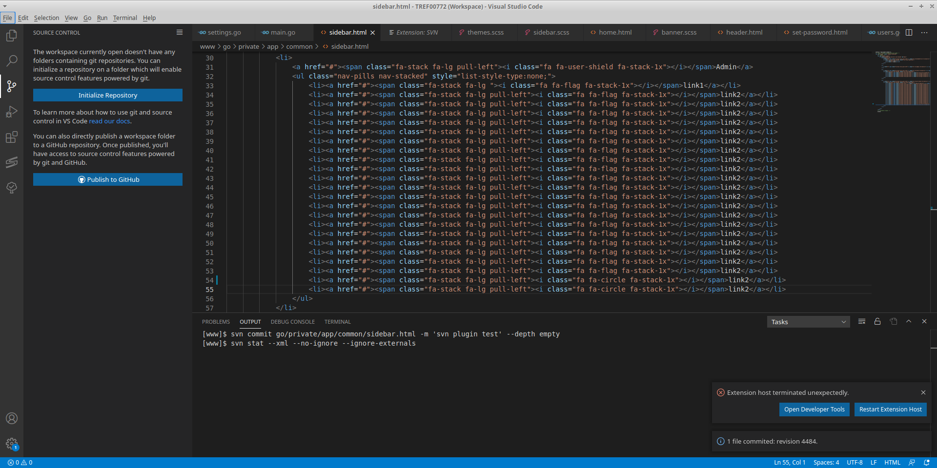 Plugin Crashes After Vscode Update To 1 52 0 · Issue 1199 · Johnstoncode Svn Scm · Github