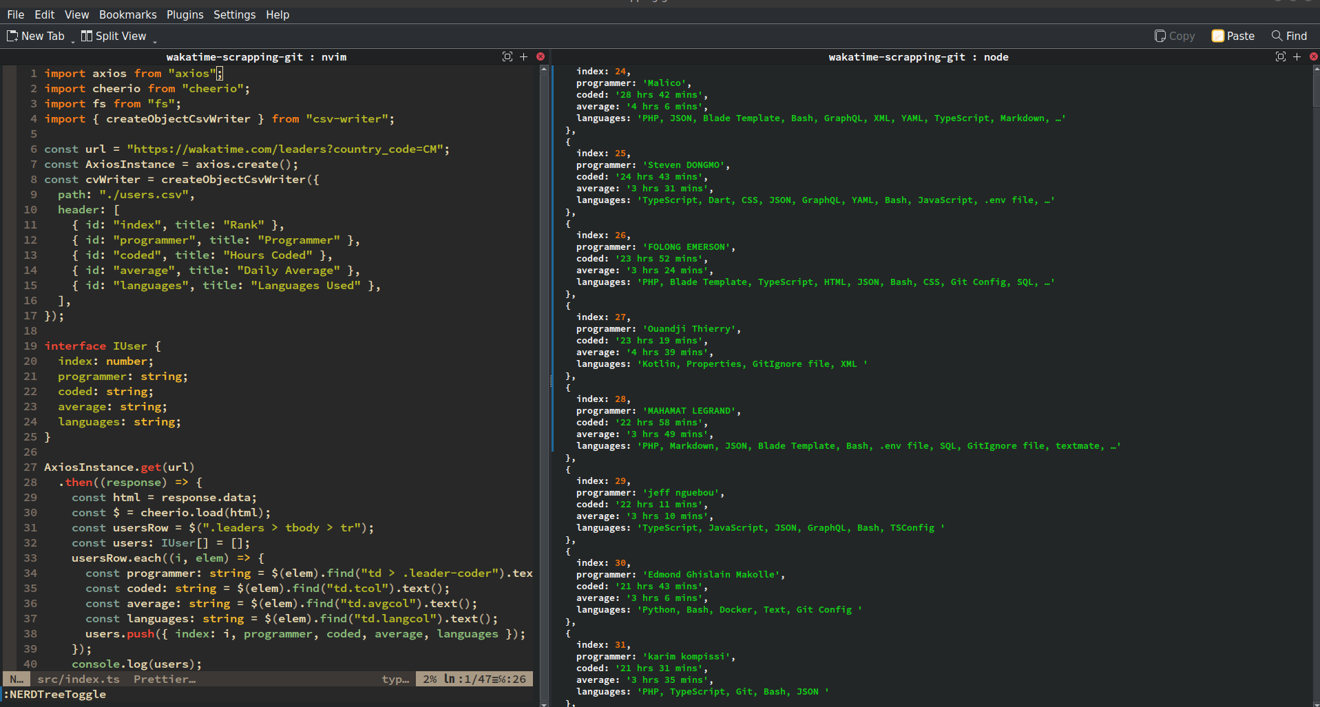 GitHub - Asam237/wakatime-scraping-nodejs
