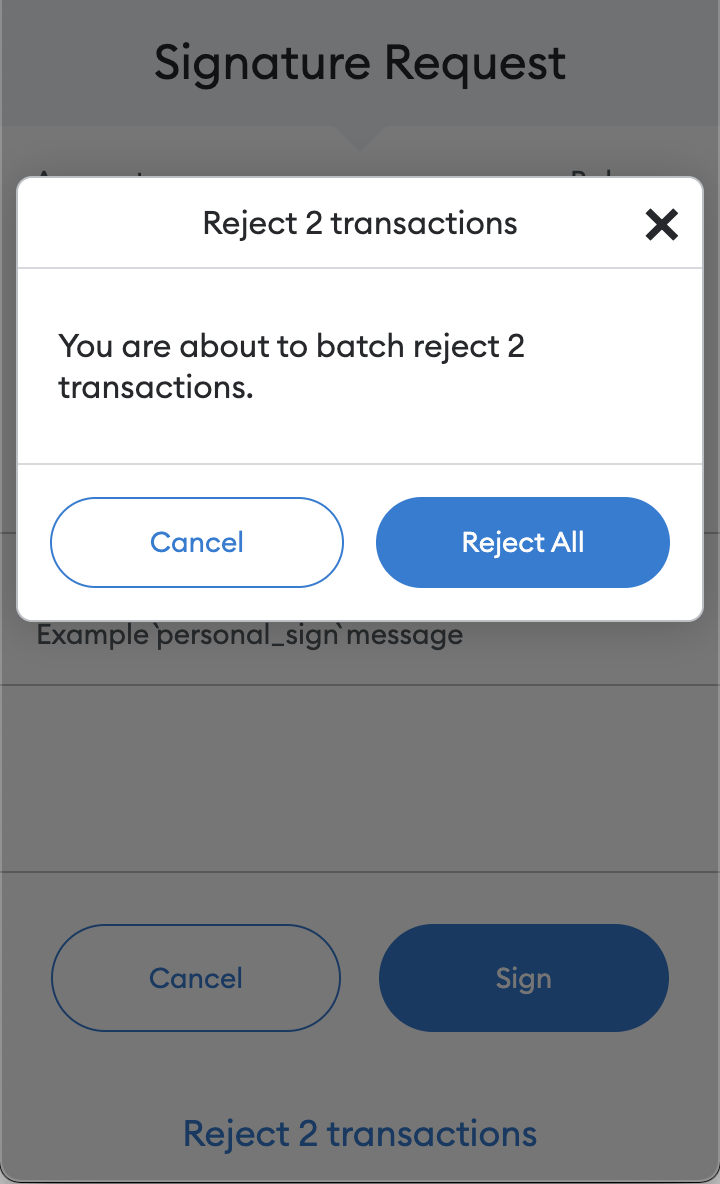 [Bug]: Multiple sign requests says "Reject 2 Transactions" · Issue ...
