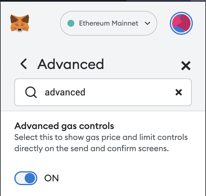 Remove Advanced Gas Controls From The Settings · Issue 18061 · Metamaskmetamask Extension · Github